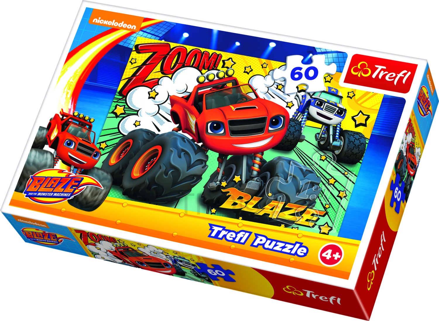 Trefl 60 Piece Kids Large Blaze and the Monster Machines Team Jigsaw ...